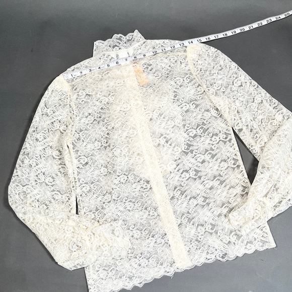 Vintage | Tops | Vintage With Tags Alice Stuart Victorian Lace Blouse ...